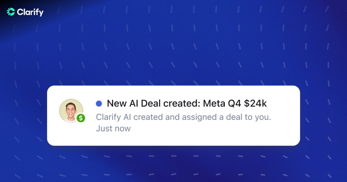 Clarify - Introducing Clarify Deal Intelligence