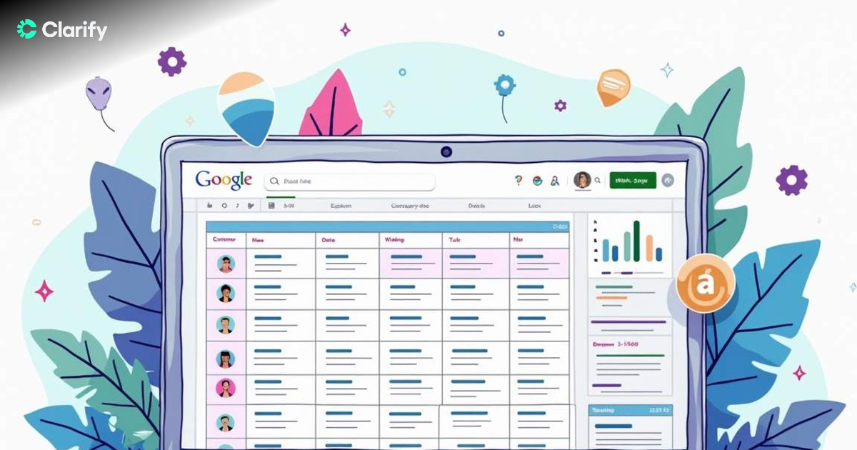 Clarify - How to Create a CRM in Google Sheets: A Step-by-Step Guide