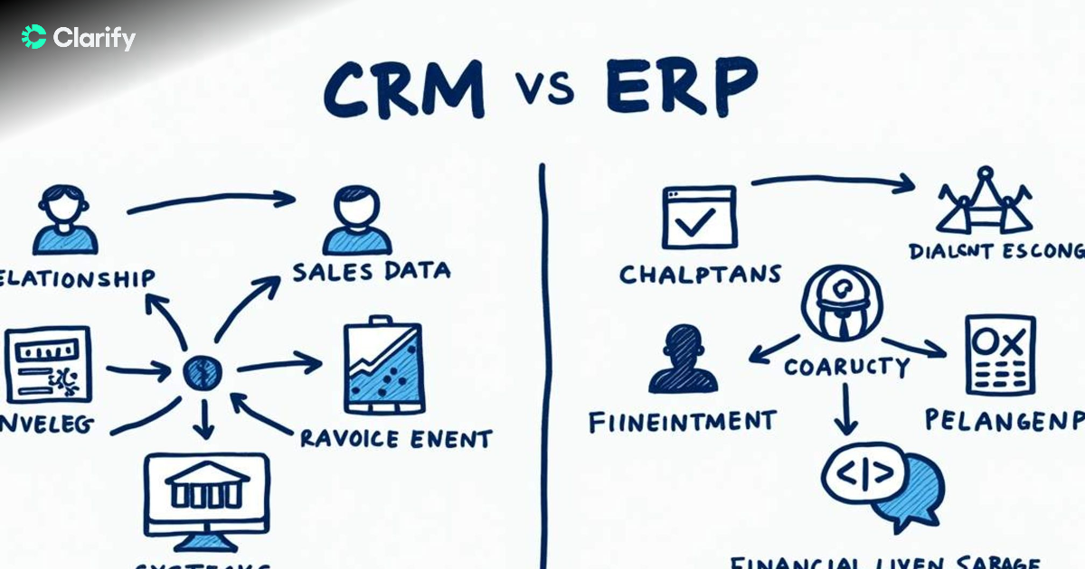 Clarify - Understanding CRM and ERP: Meaning, Differences, and Benefits